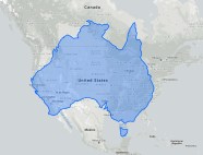 How Big Is Australia Compared To U S A 